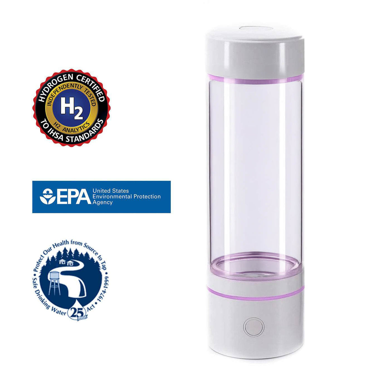 Professional Hydrogen Water Bottle 5000PPB PEM – Ocemida